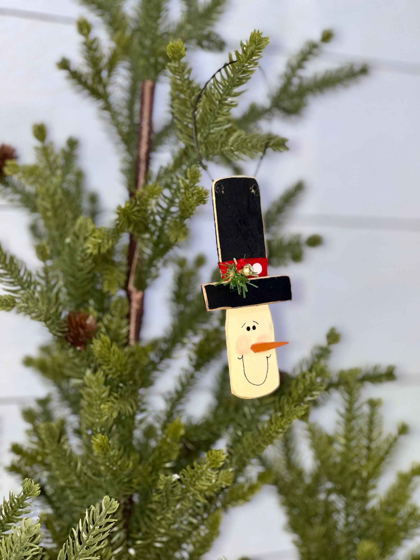 Paint Stick Snowman Ornaments - Etsy