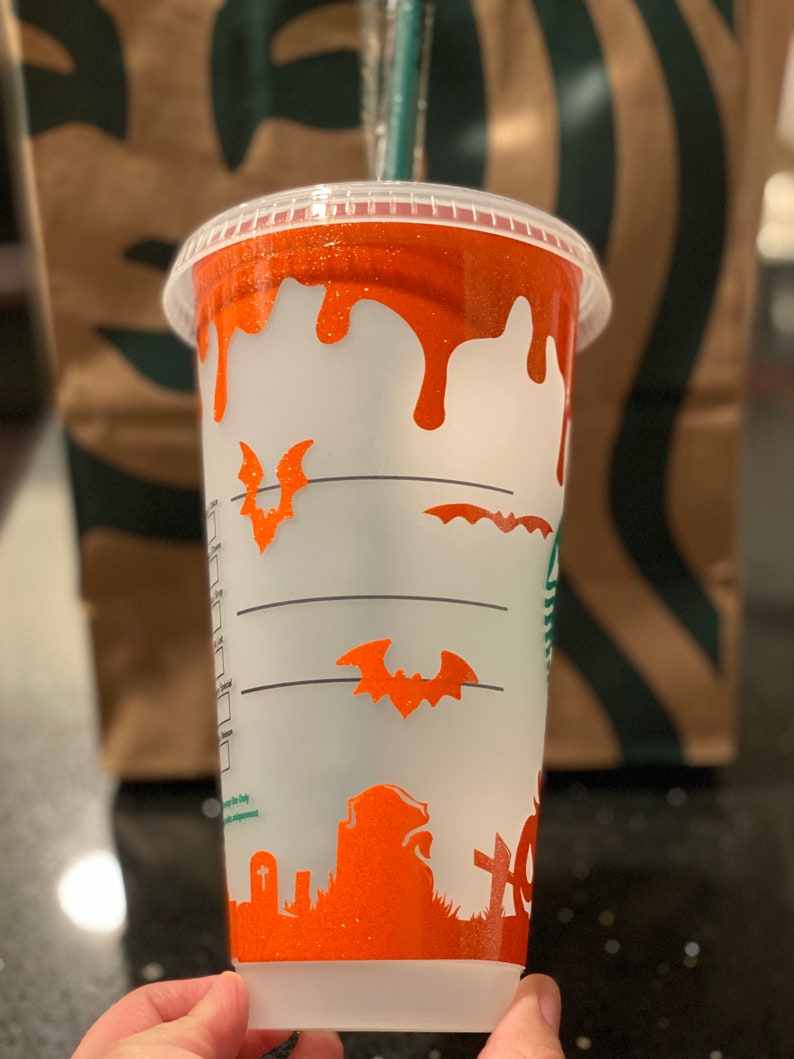 Spooky Starbucks Cup Blood Drip Cup Scary Gift Chiller Cup - Etsy