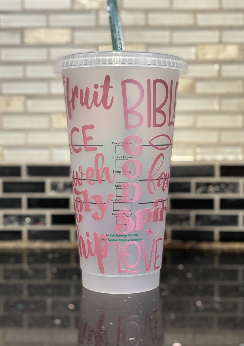 Faith Starbucks Cup Holy Spirit Cup Christian Inspired - Etsy