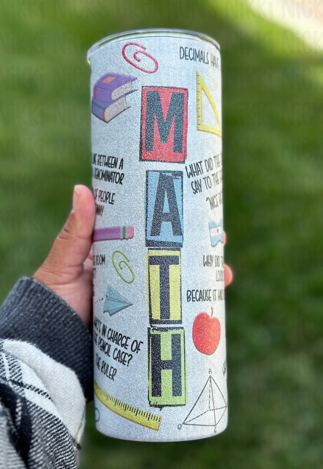Math Teacher Tumbler, Math Teacher Cup, Middle School Math Tumbler ...
