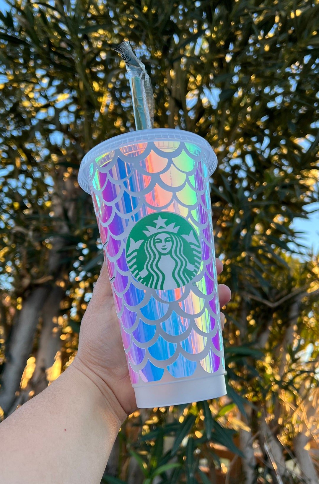 Mermaid Starbucks Cup, Reusable Starbucks Cup, Mermaid Holographic ...