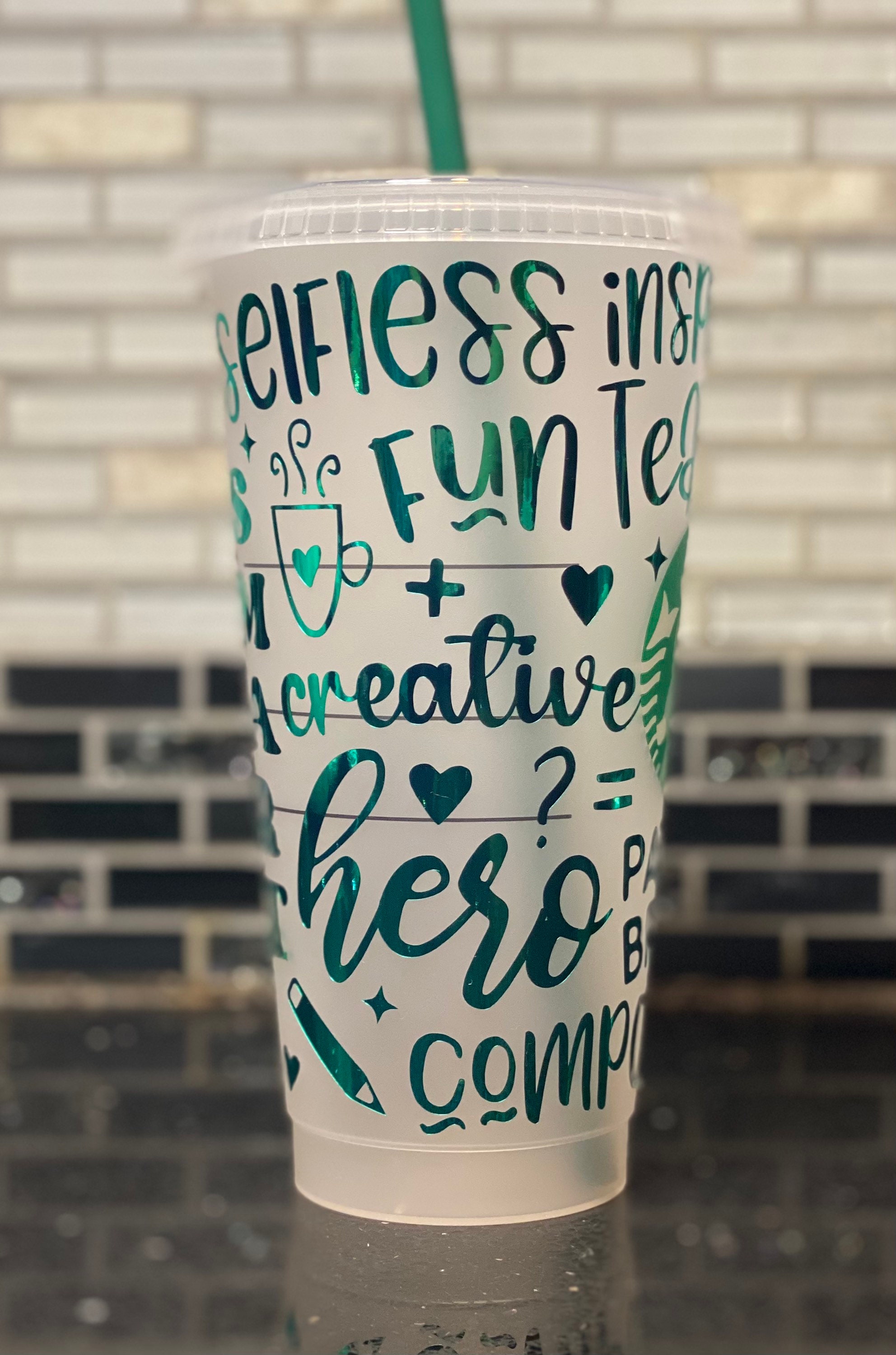 Teacher Starbucks cup educator cup teacher Inspired tumbler | Etsy