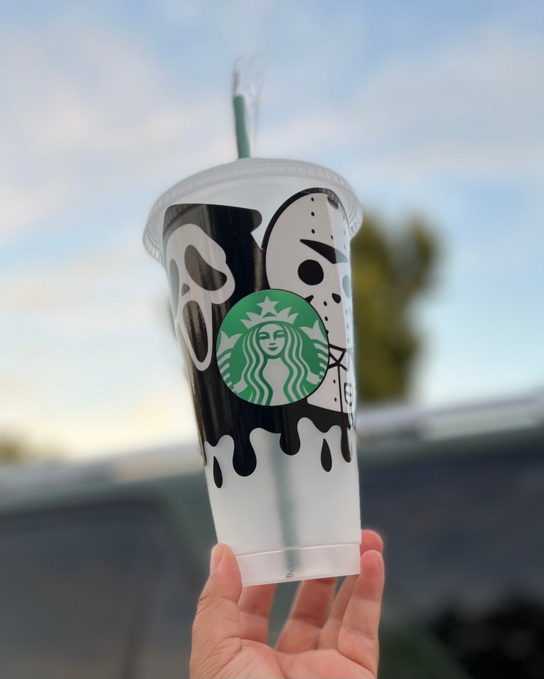 Horror Killers Starbucks Cup, Spooky Junkie Cup, Halloween Tumbler ...