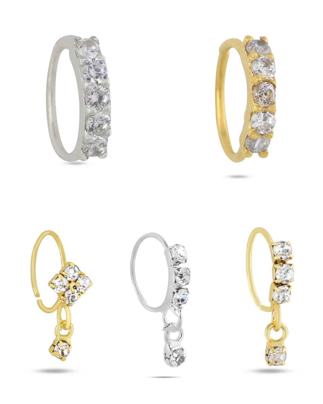 5 Best Seller Nose Rings Set - Etsy