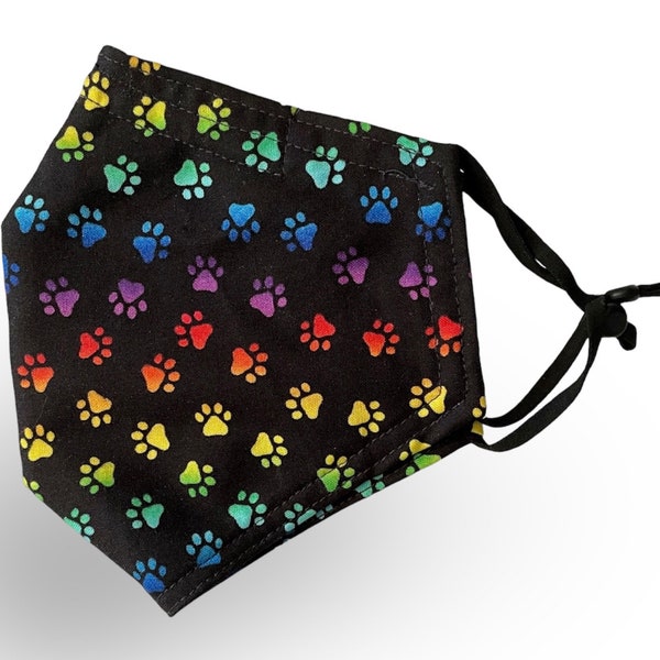 Paw Print Face Mask - Etsy