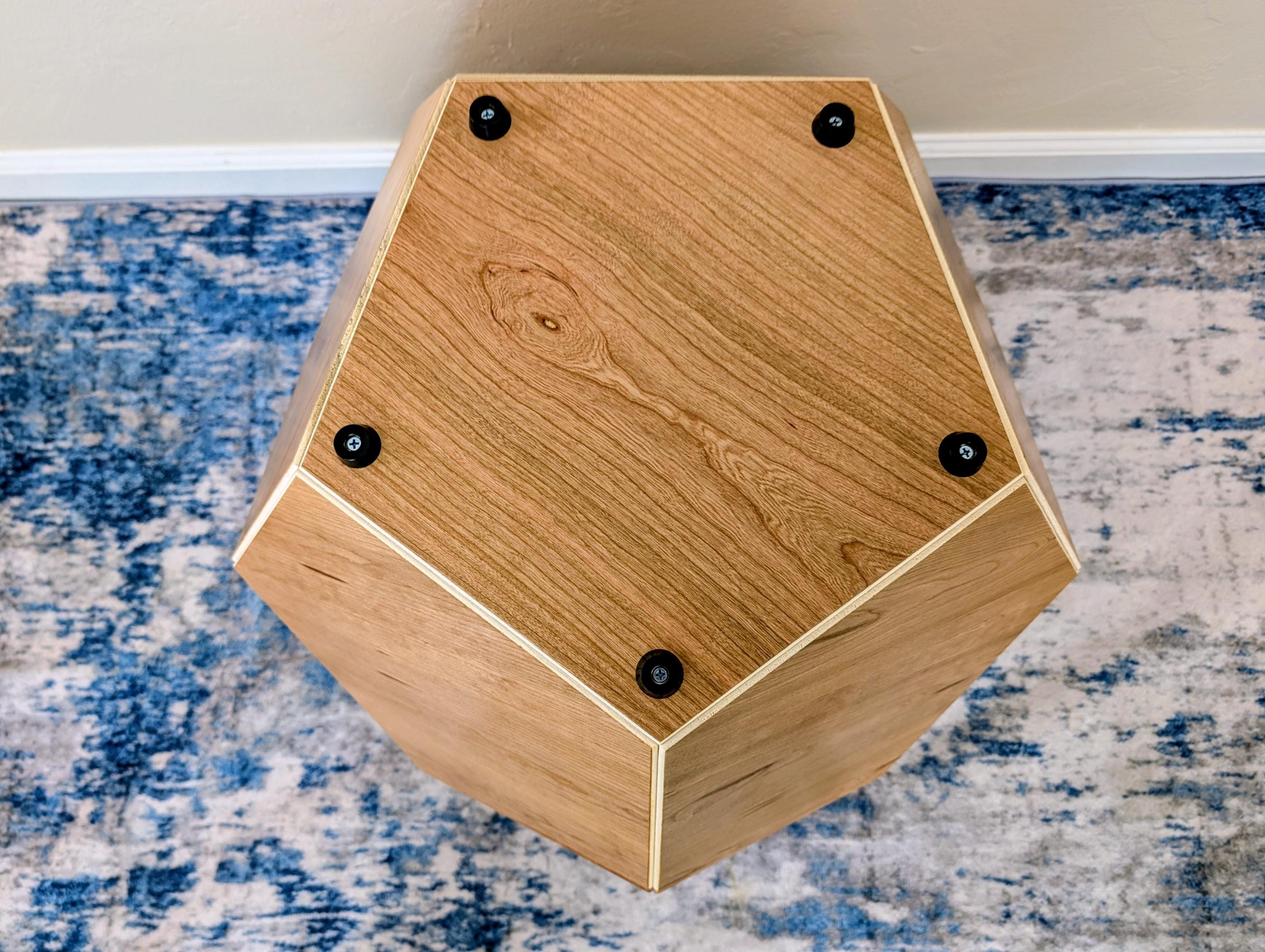 Modern Geometric Cat Cave Side Table - Etsy