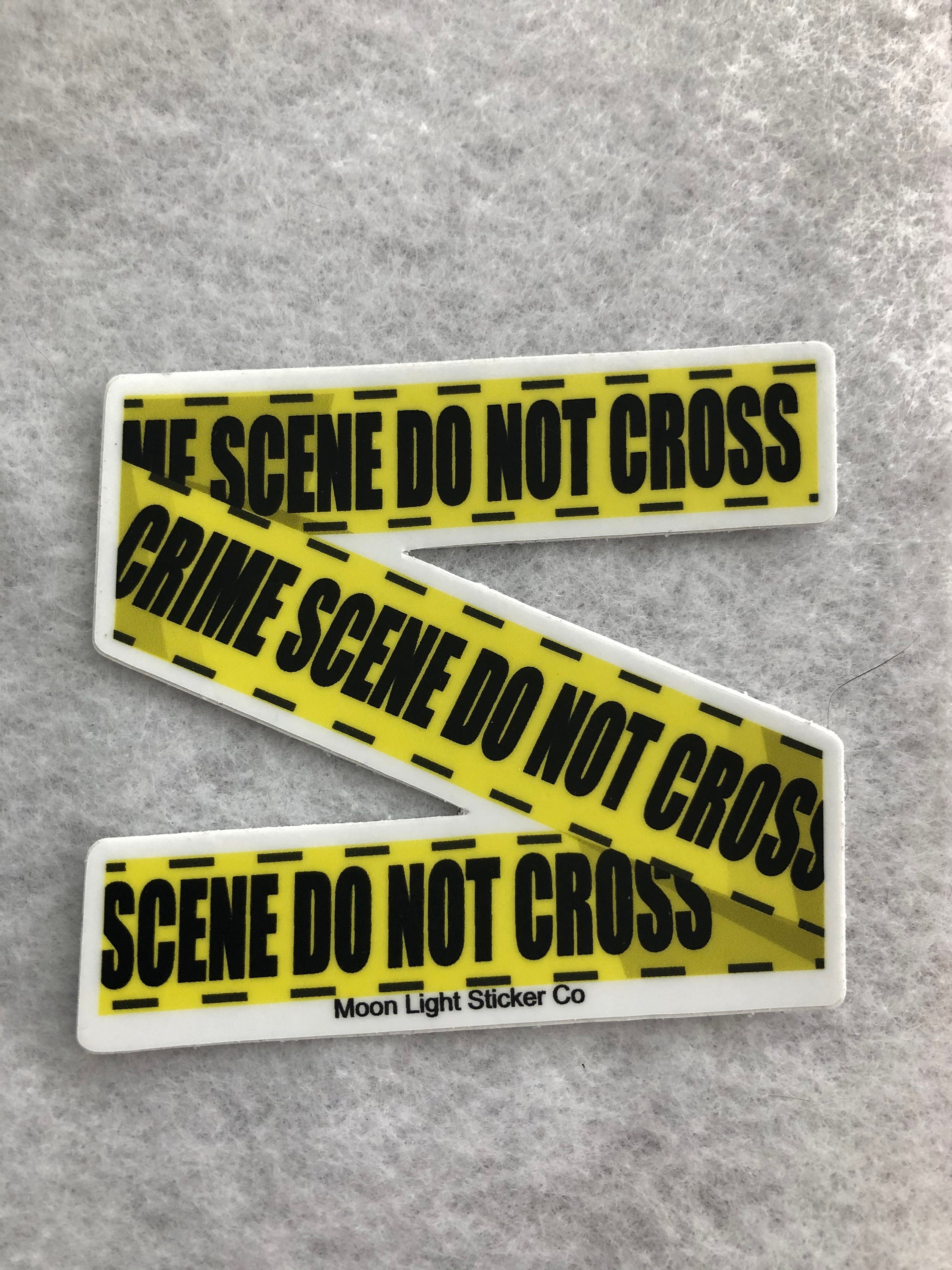 Crime Scene Sticker-crime Unique One of a Kind Beware - Etsy