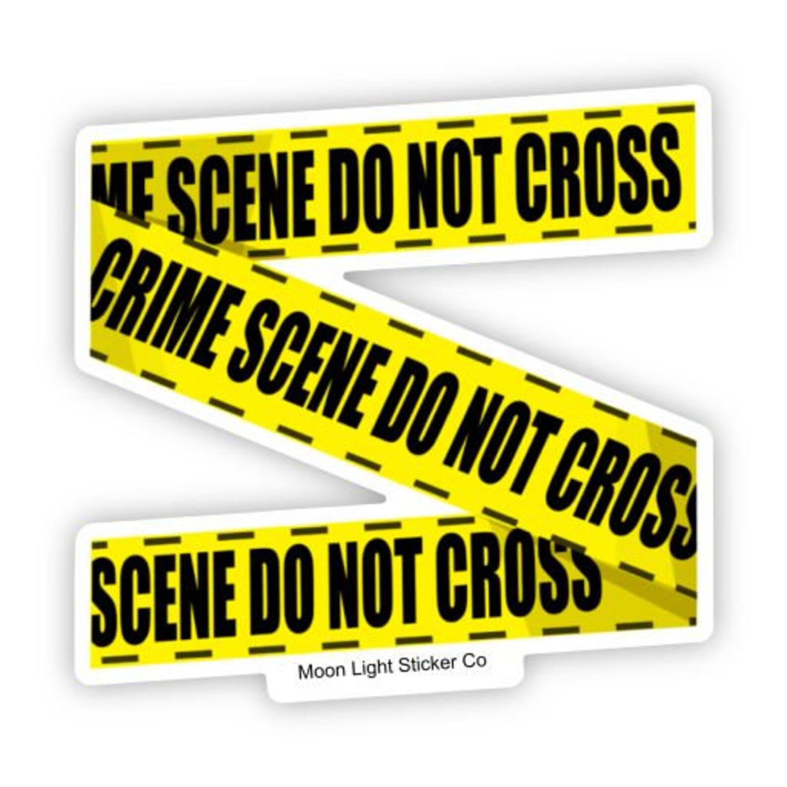 Crime Scene Sticker-crime Unique One of a Kind Beware Halloween Quirky ...
