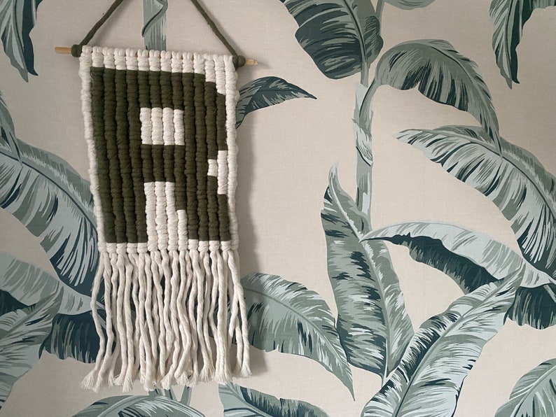 Initial Wall Hanging | Macramé Letter Home Decor - Etsy