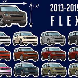 Ford Flex Sticker - Custom Colors and Wheels, 1st and 2nd Gen, Perfect ...