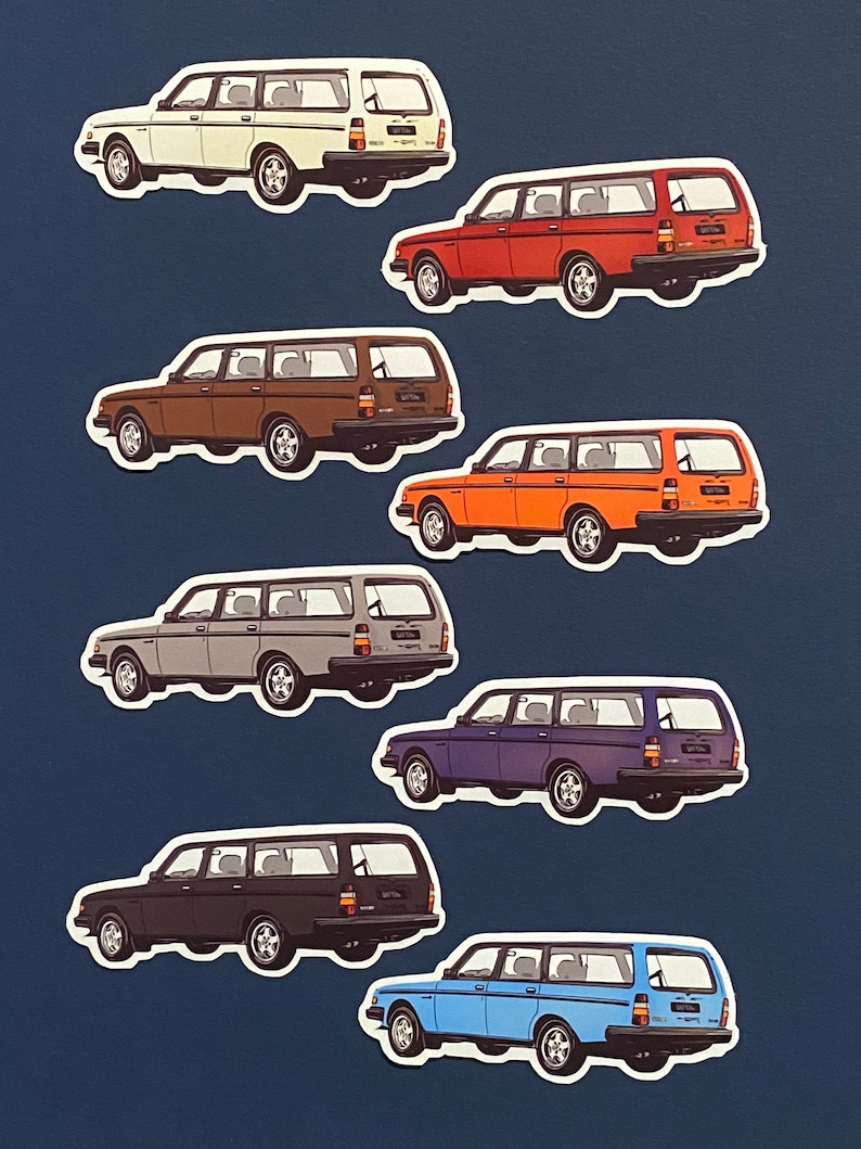 Volvo 240 Wagon Sticker - Etsy