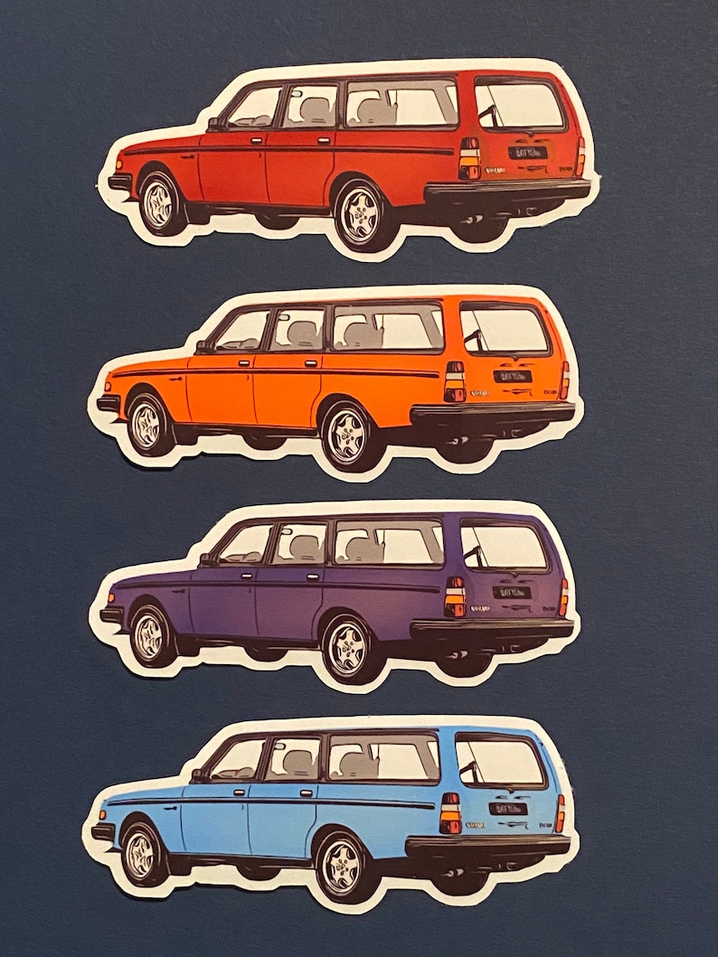Volvo 240 Wagon Sticker - Etsy