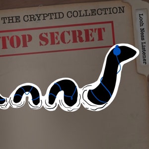 Loch Ness Monster Cryptid Sticker - Wonderful Gift for Nessie Lovers ...