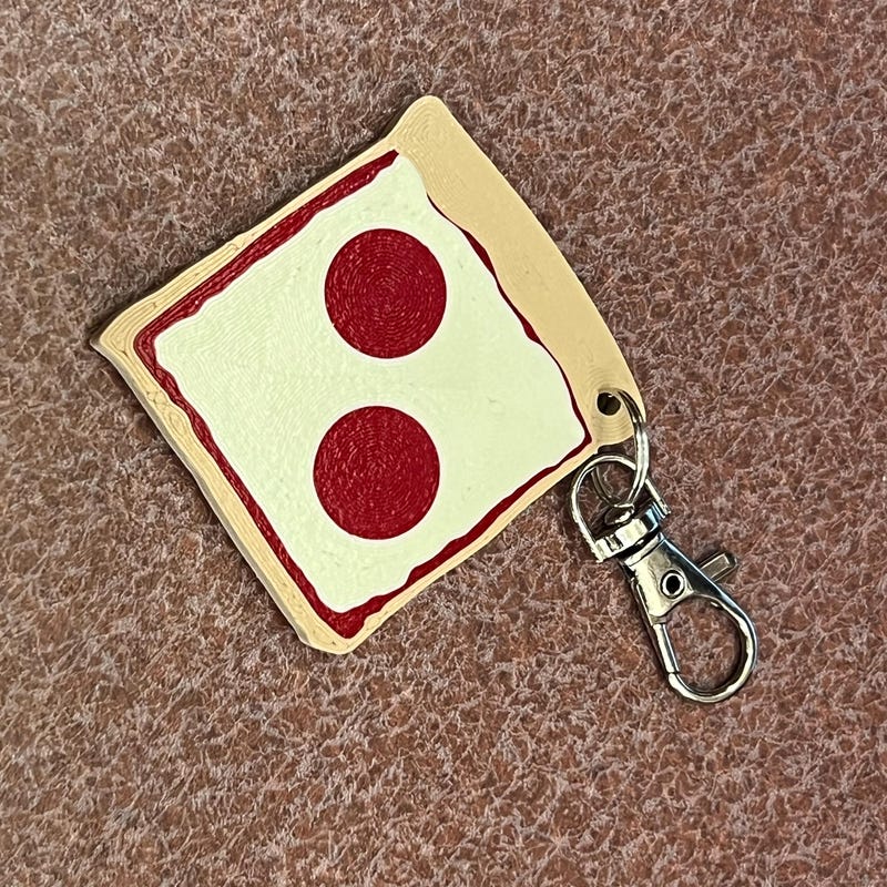 Pizza Keychain - Etsy