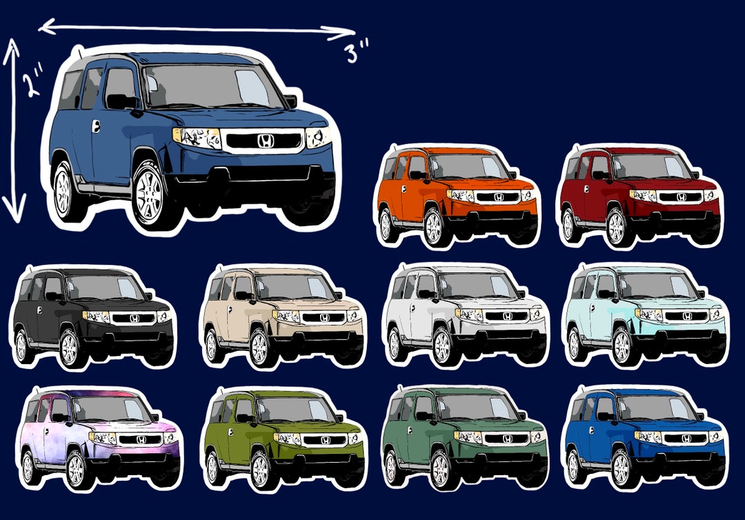 New Honda Element Sticker - Custom Colors! Great Gift for Element Fans ...