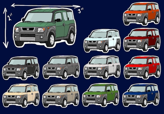 Classic Honda Element Sticker | Etsy
