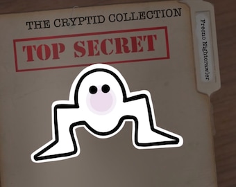 Fresno Nightcrawler Cute Cryptid Sticker Vinyl Digital Papercut Art ...