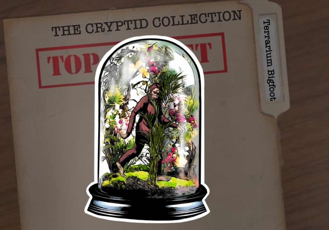 Terrarium Bigfoot Sticker - Wonderful Gift for Bigfoot Fans and ...