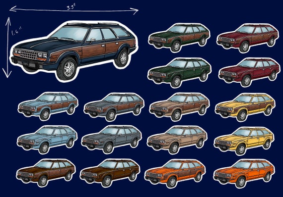 AMC Eagle Wagon Sticker | Etsy