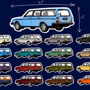 Volvo 240 Wagon Sticker - Etsy