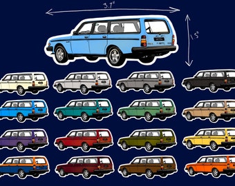 Low WAGON MAFIA Car Sticker for Volvo V40, 1st Gen T4 Turbo Station ...