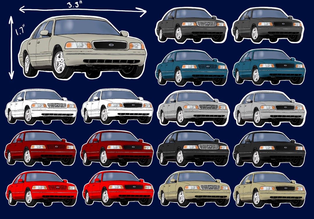 Ford Crown Victoria Sticker - Custom Colors and Trims, Perfect Gift for ...