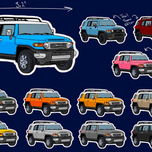 Toyota Fj Cruiser HOOD Vinyl Decal Sticker Graphics Kit - Etsy
