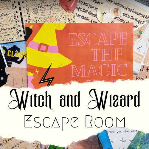 Witch and Wizard Escape Room Game for Kids. Print at Home - Etsy