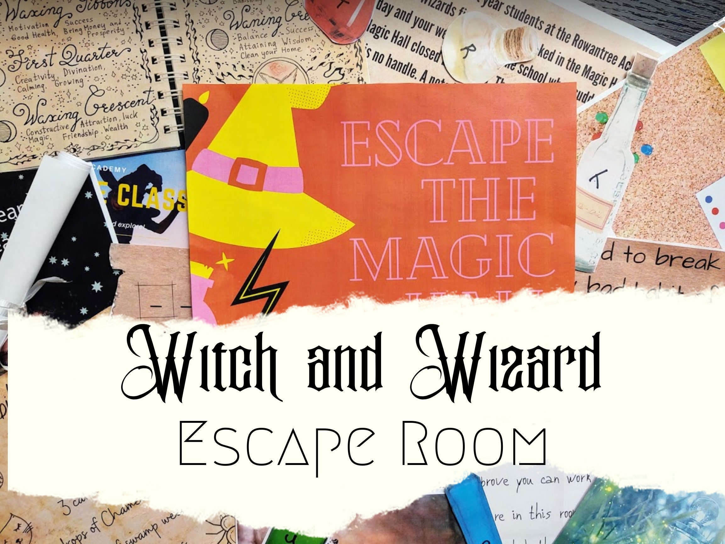 Witch and Wizard Escape Room Game for Kids. Print at Home - Etsy