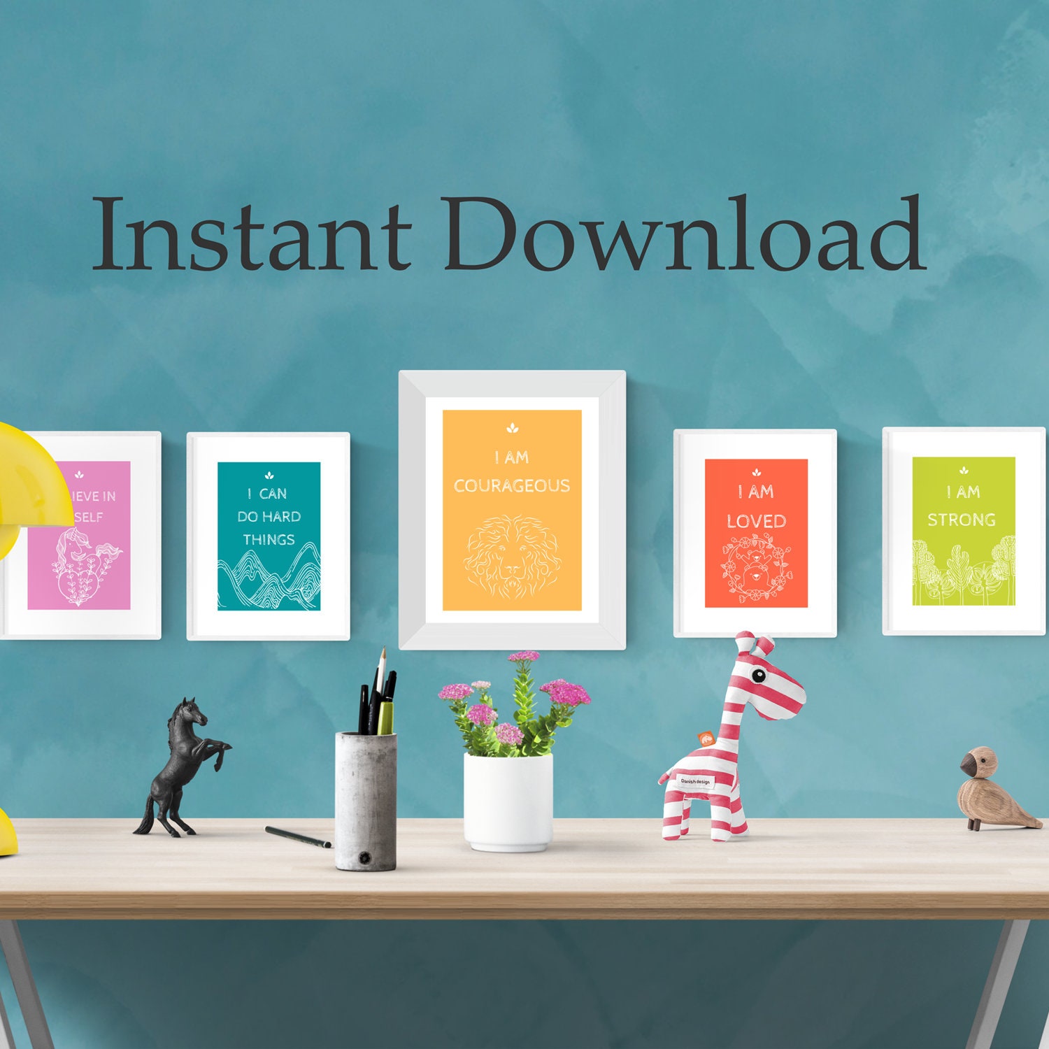 Inspirational Prints Playroom Decor Set of 8 Prints Kids - Etsy