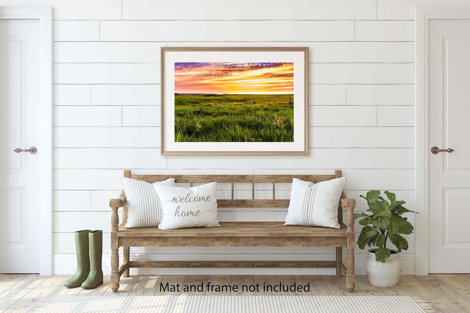 Kansas Sunset Prairie Landscape Fine Art Print - Etsy