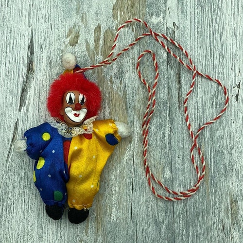 Boxed Vintage pee-wee Plastic Clown Doll Circa | Etsy