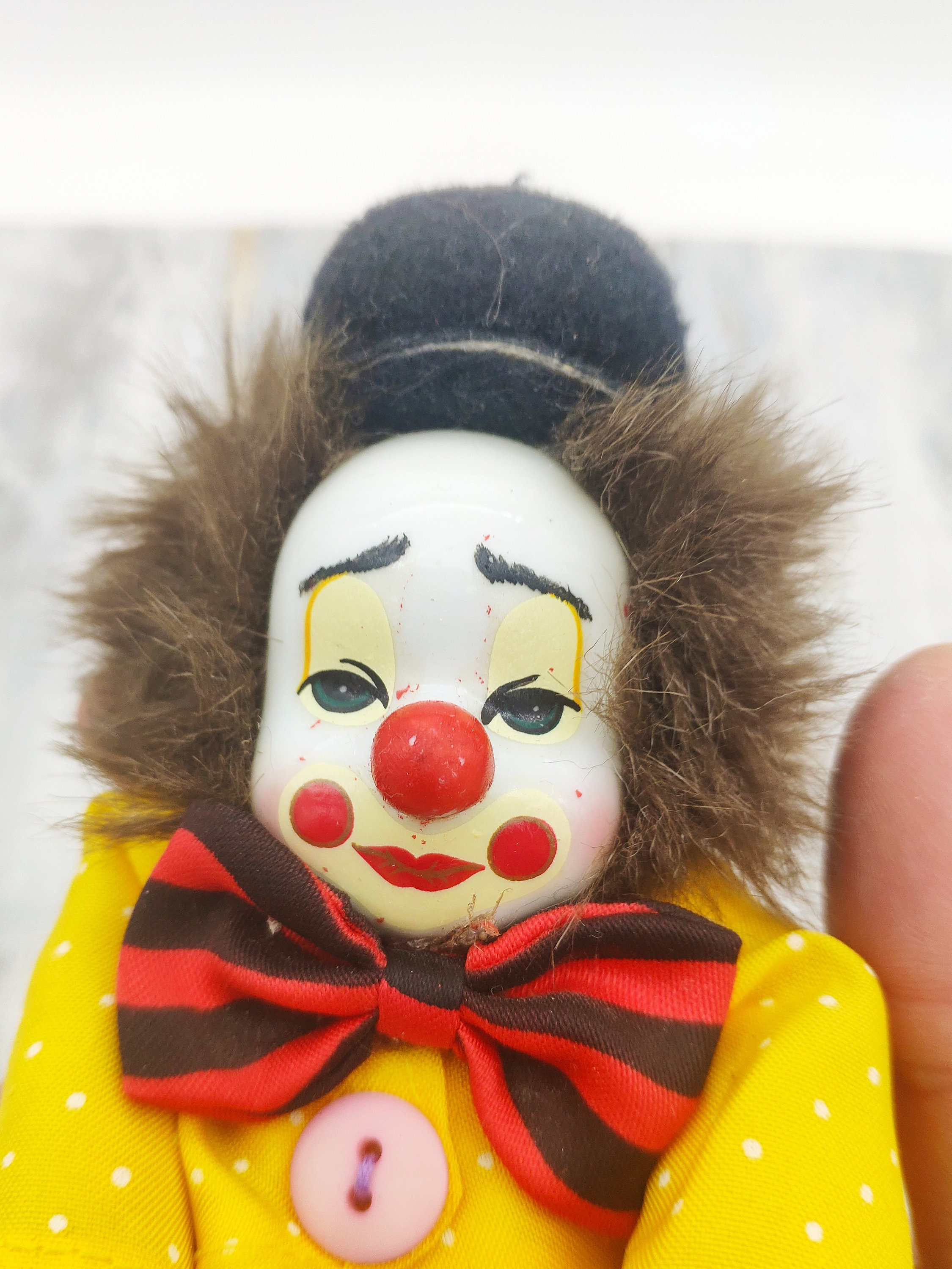 Clown Porcelain Clown Vintage Porcelain Clown Doll Soft Body | Etsy