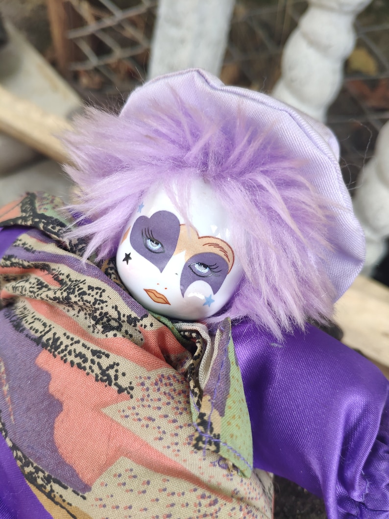 Clown Porcelain Clown Vintage Porcelain Clown Doll Soft Body | Etsy