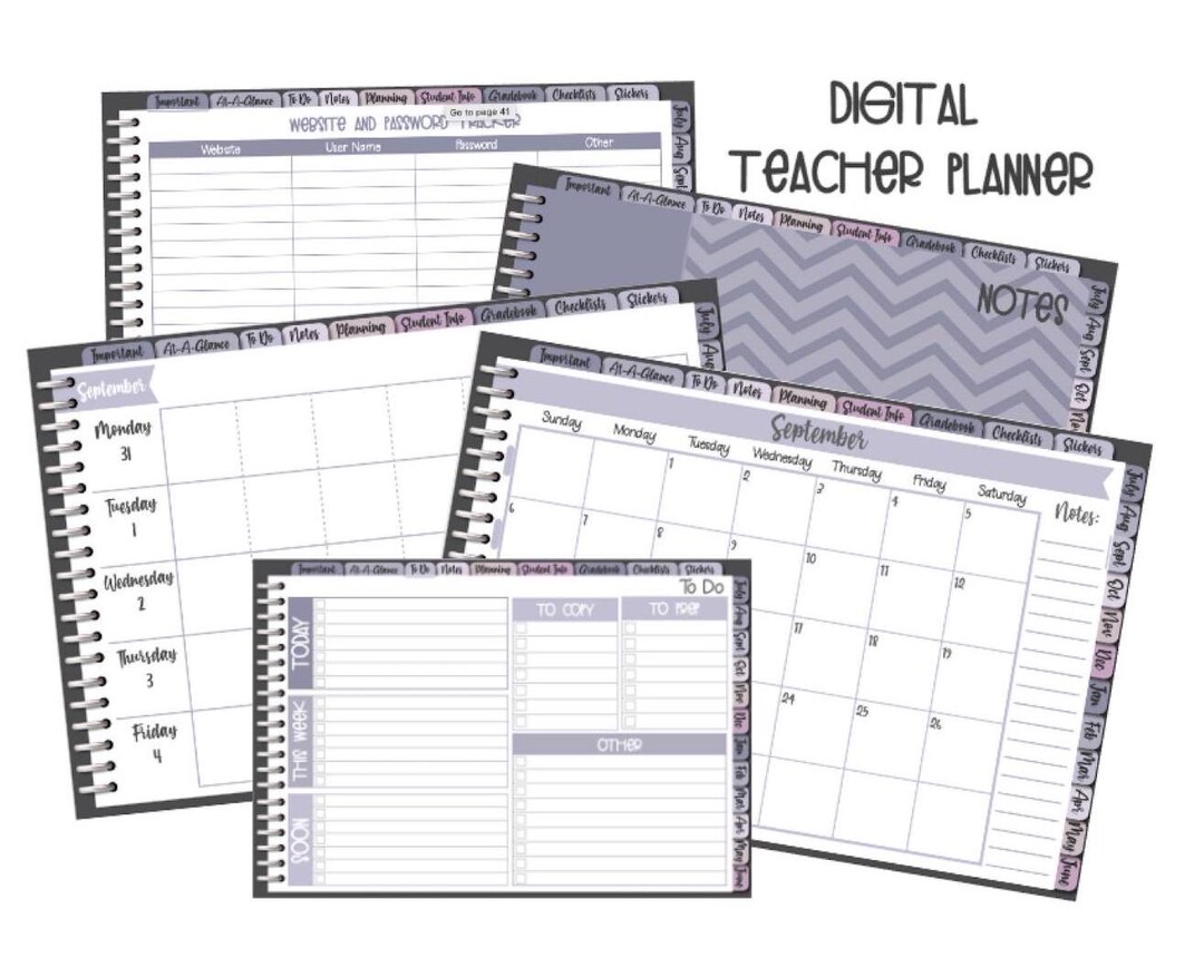 2025-2026 Digital Teacher Planner - Etsy