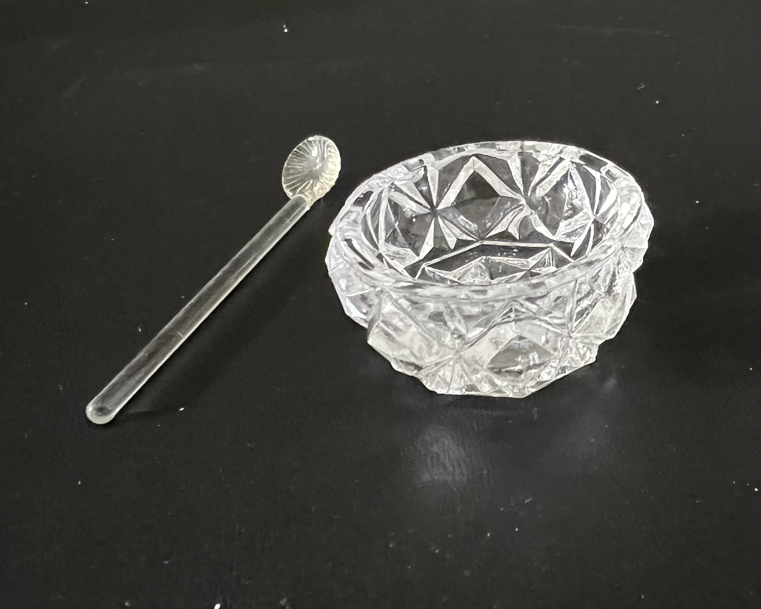 Vintage Individual Salt Cellars With Spoons - Etsy