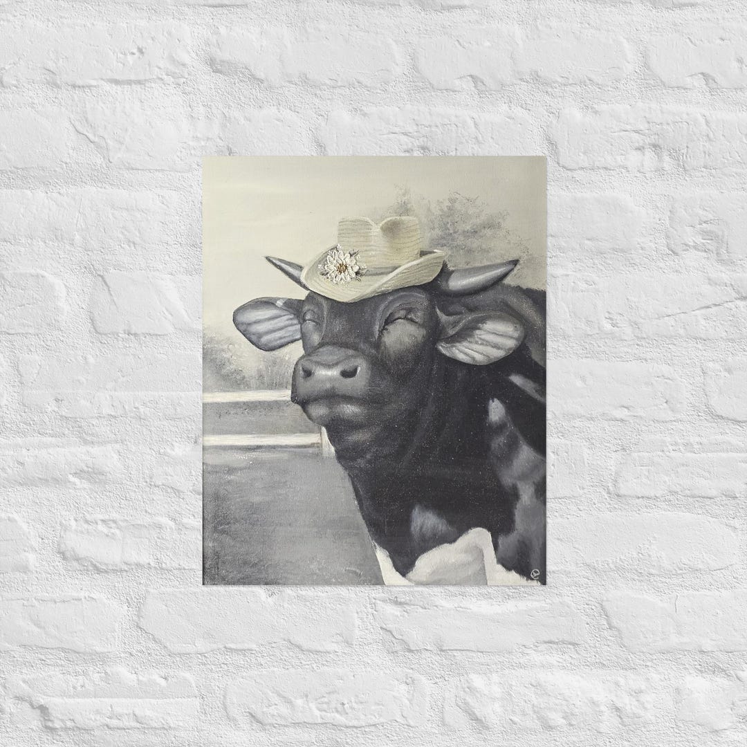 Holstein Cow Poster, Wall Art, Holiday Gift, Birthday - Etsy