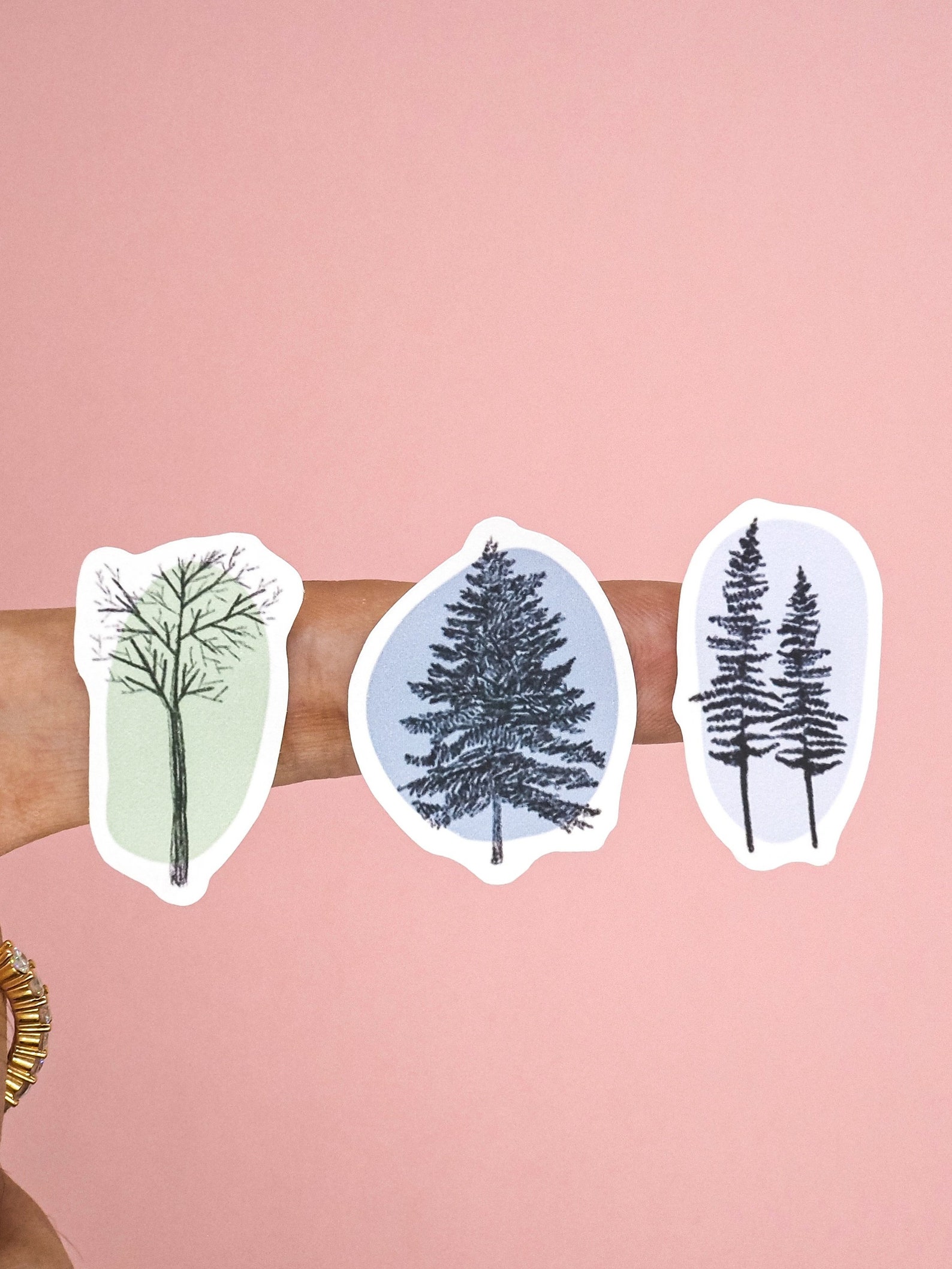 Aesthetic Trees and Plant Stickers Botanical Stickers Nature | Etsy
