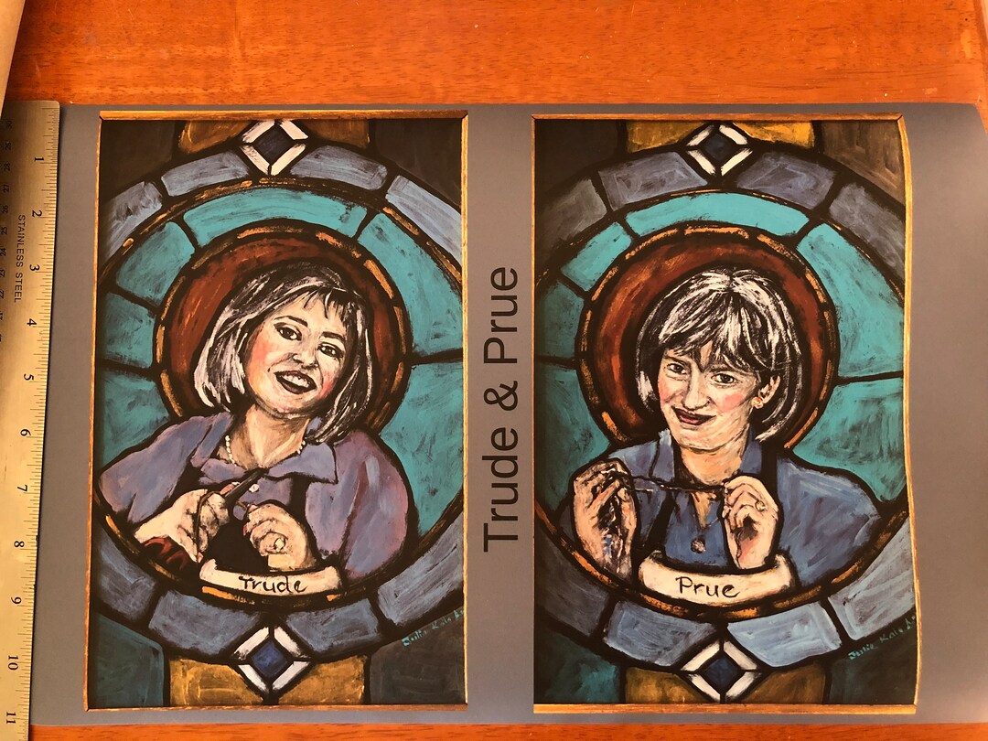 Kath& Kim Art Print Size of Trude and Prue - Etsy