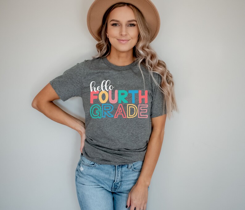 Fourth Grade Teacher Shirts 4th Grade Teacher Tshirt - Etsy