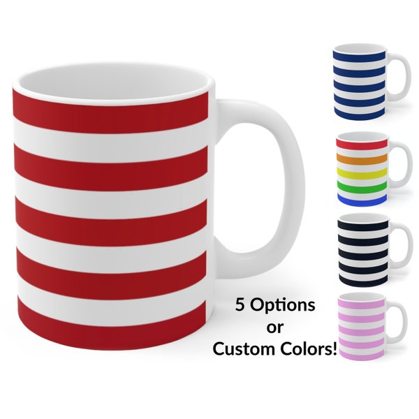 Striped Mugs - Etsy
