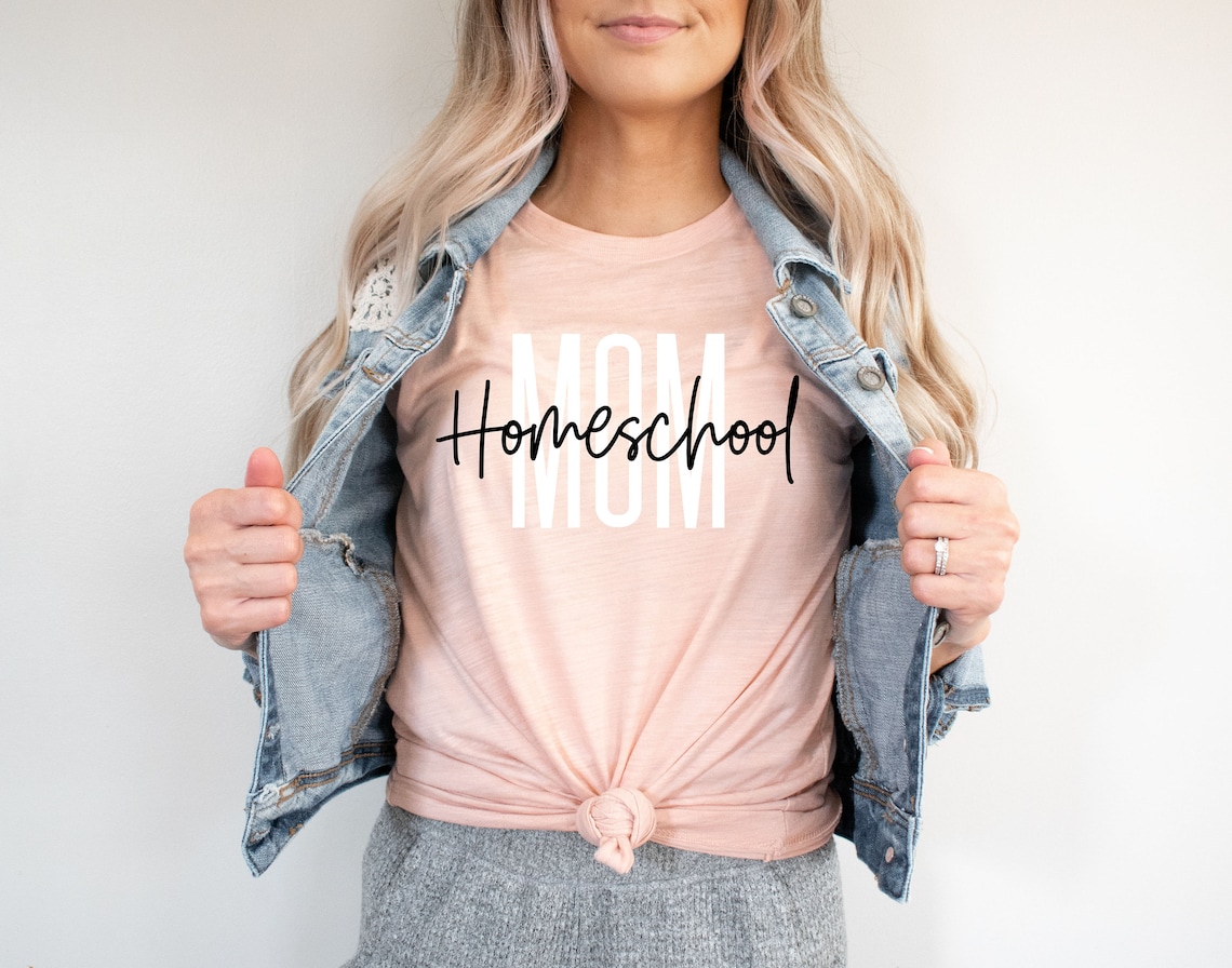 Homeschool Mom Shirt Homeschool Mama Homeschooling Shirt Unschooling ...
