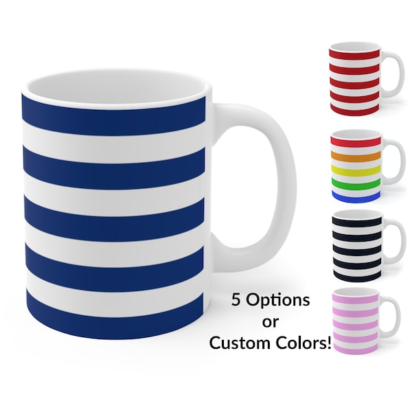 Striped Mugs - Etsy