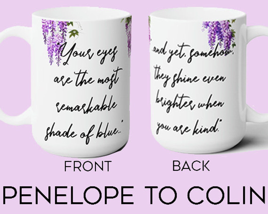 Bridgerton Coffee Mug Penelope Featherington Colin Series Season 3 Fan Obsessed Romancing Mr ...