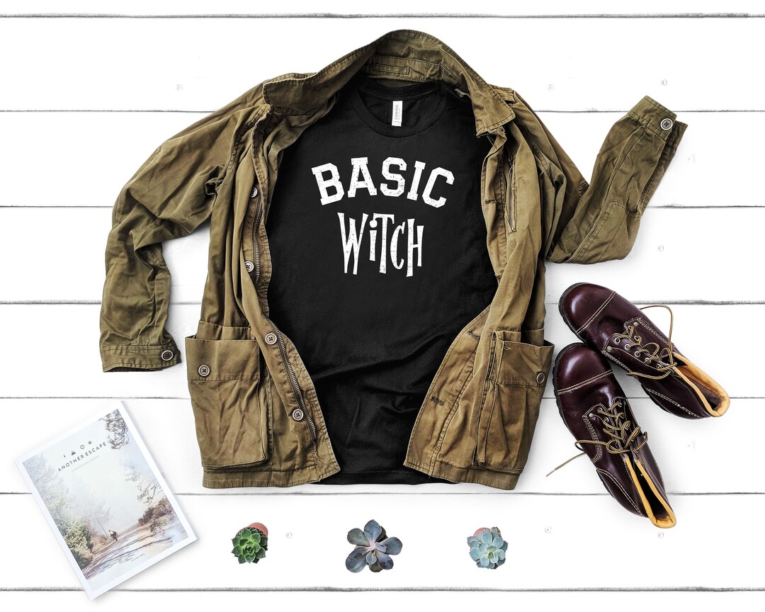 Basic Witch Shirt - Witch Clothing - Fall T-shirt - Halloween Shirt ...