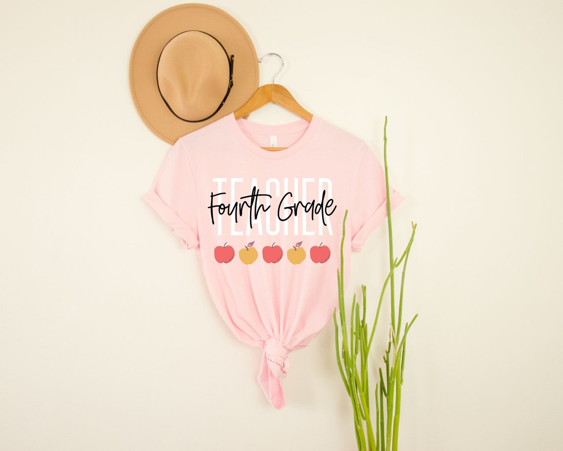 4th Grade Teacher Shirt Fourth Grade Teacher Tshirt Gift | Etsy