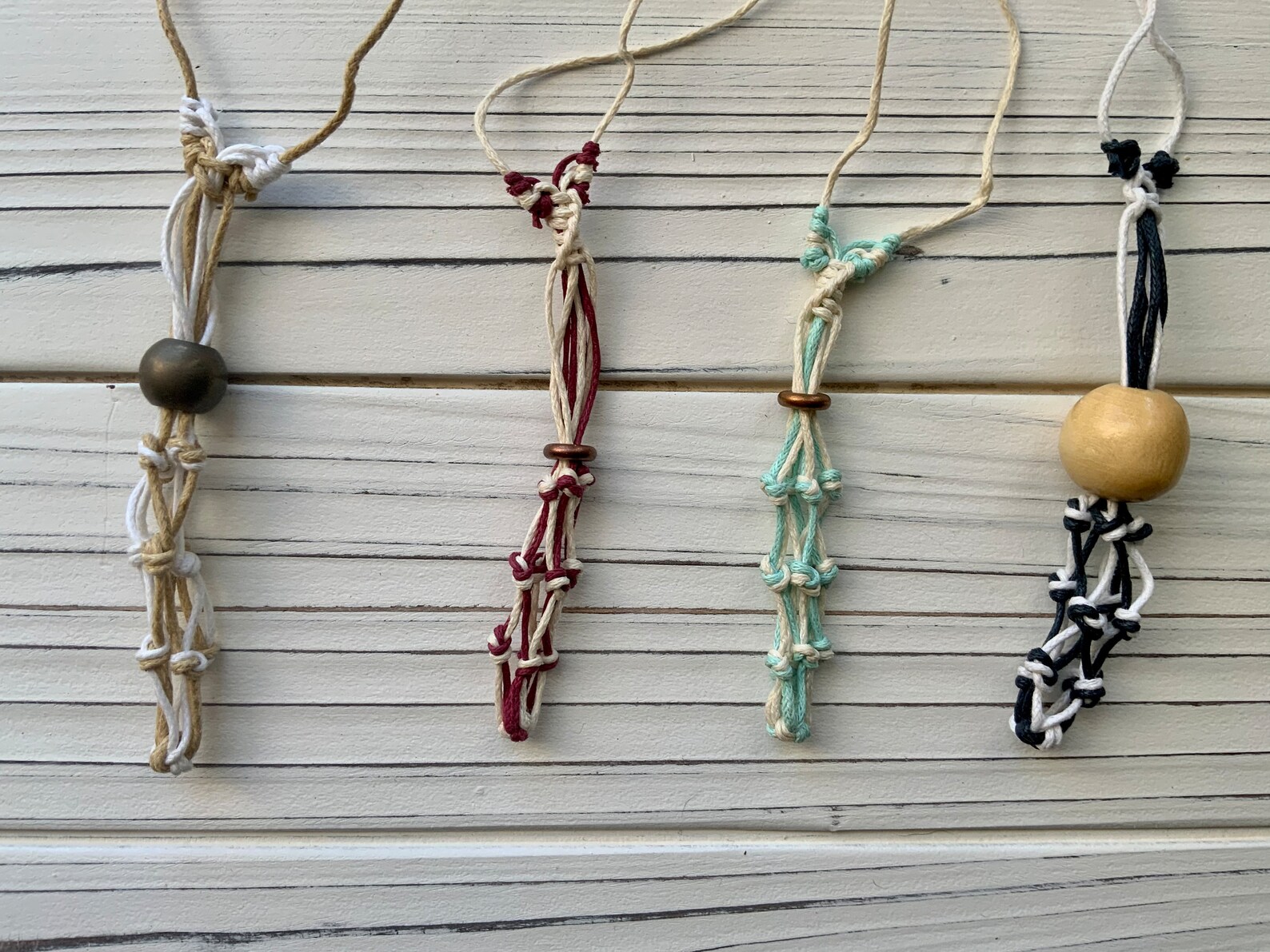 Crystal Keeper Necklaces Macramé Jewelry for Stones & - Etsy