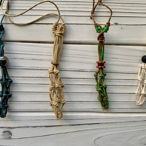 Crystal Keeper Necklaces Macramé Jewelry for Stones & - Etsy
