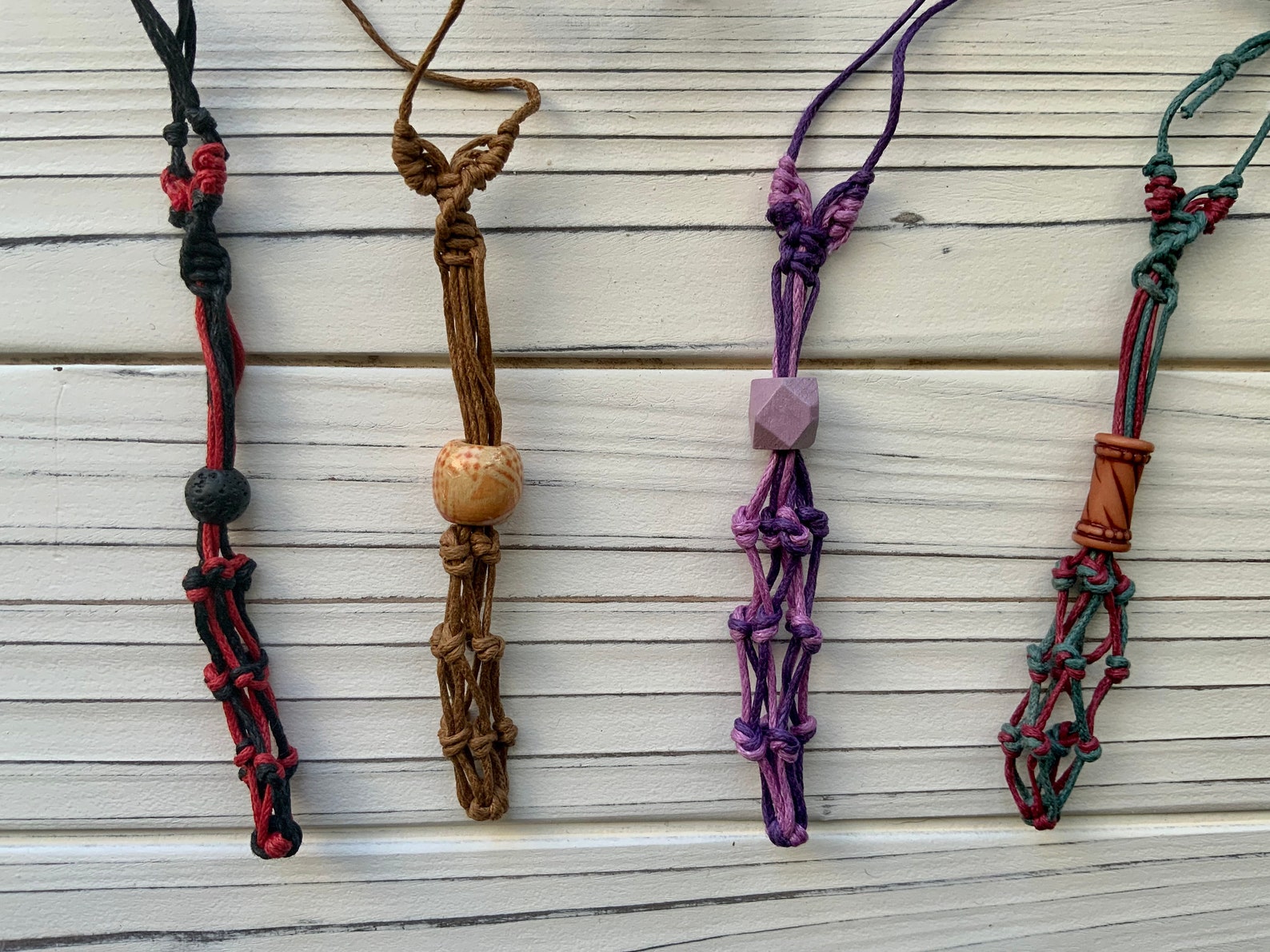 Crystal Keeper Necklaces Macramé Jewelry for Stones & - Etsy