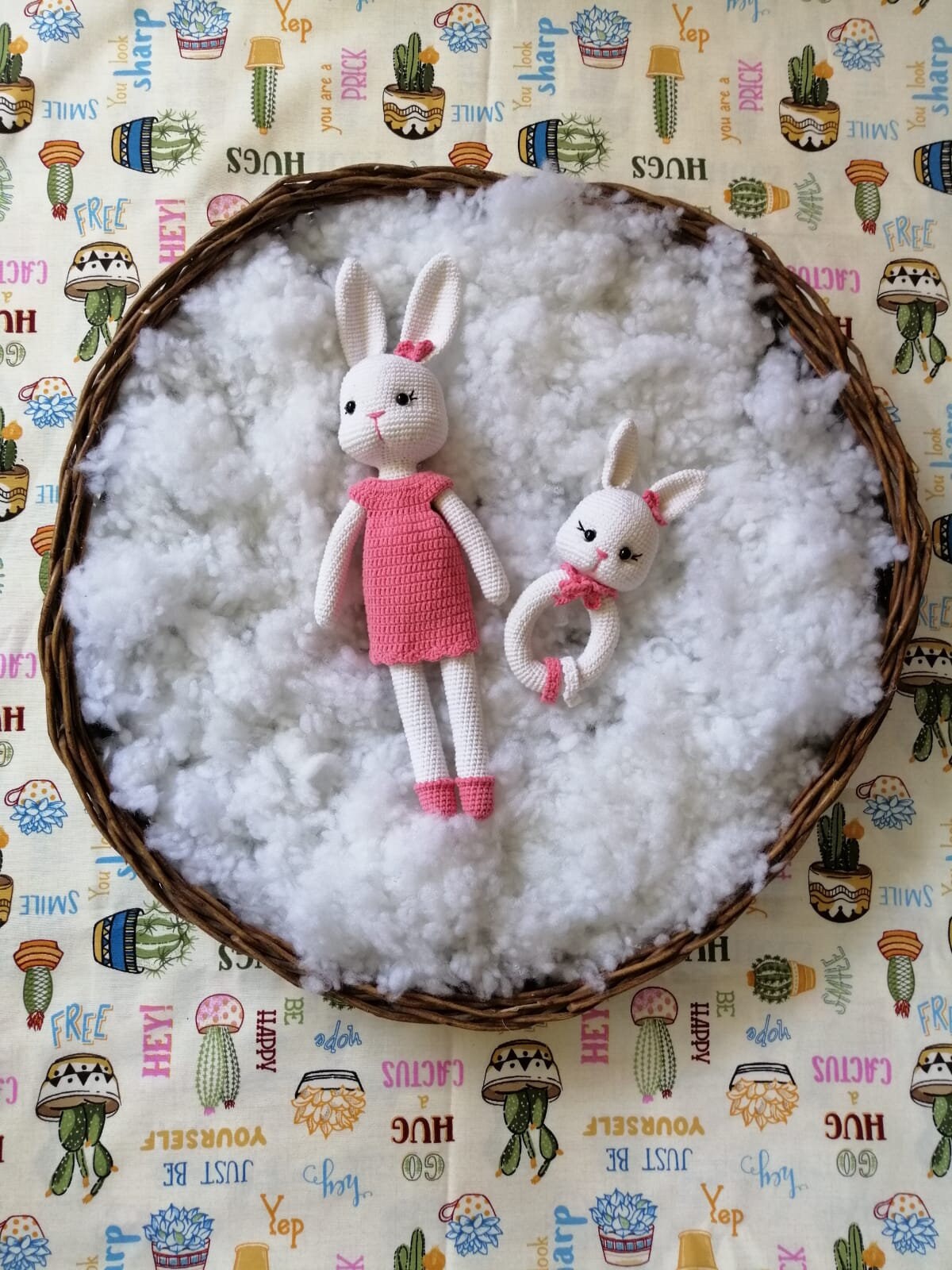 Amigurumi Handmade Rabbit Full Handmade Colors can be arranged as you ...